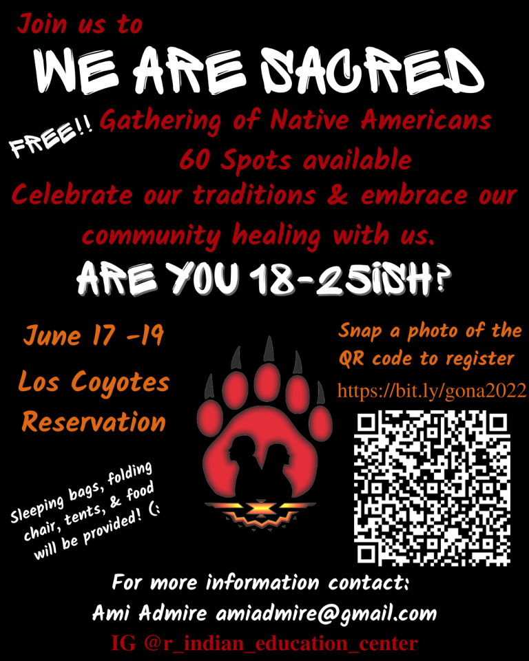 GONA – We Are Sacred – SCTCA