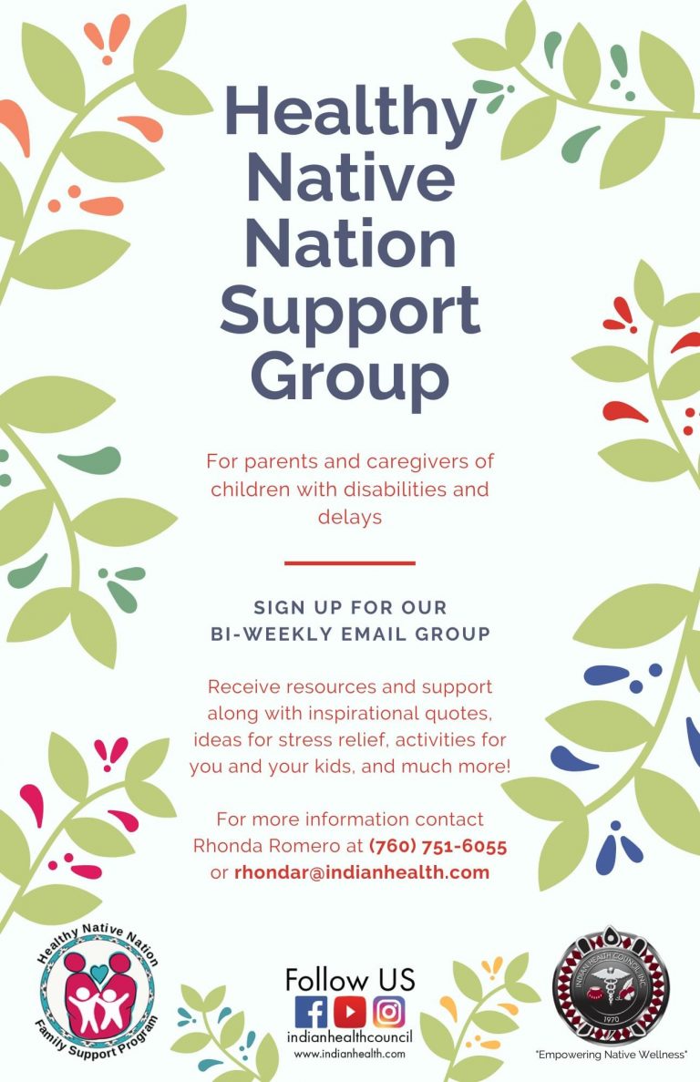 Healthy Native Nation Support Group – SCTCA