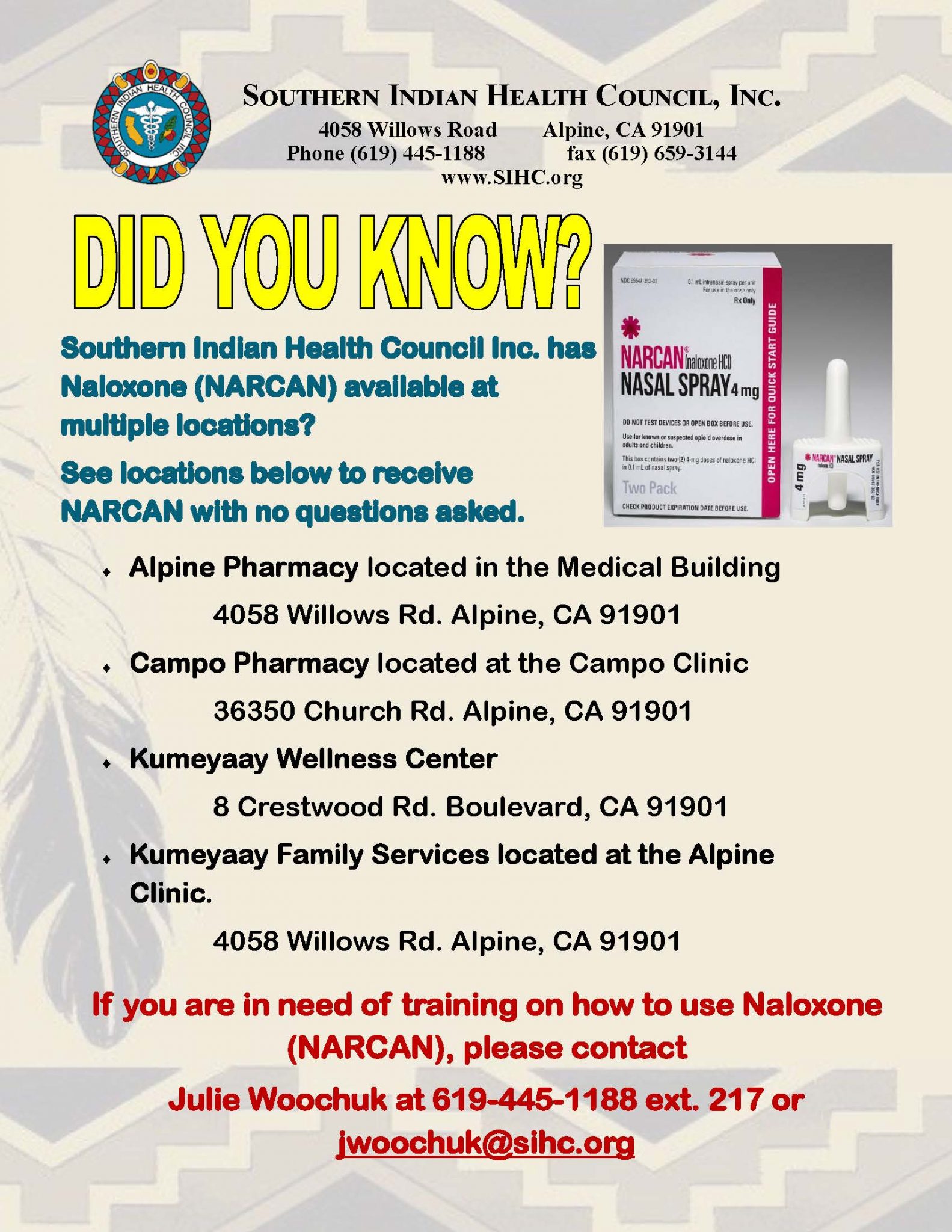 Narcan Info – SCTCA